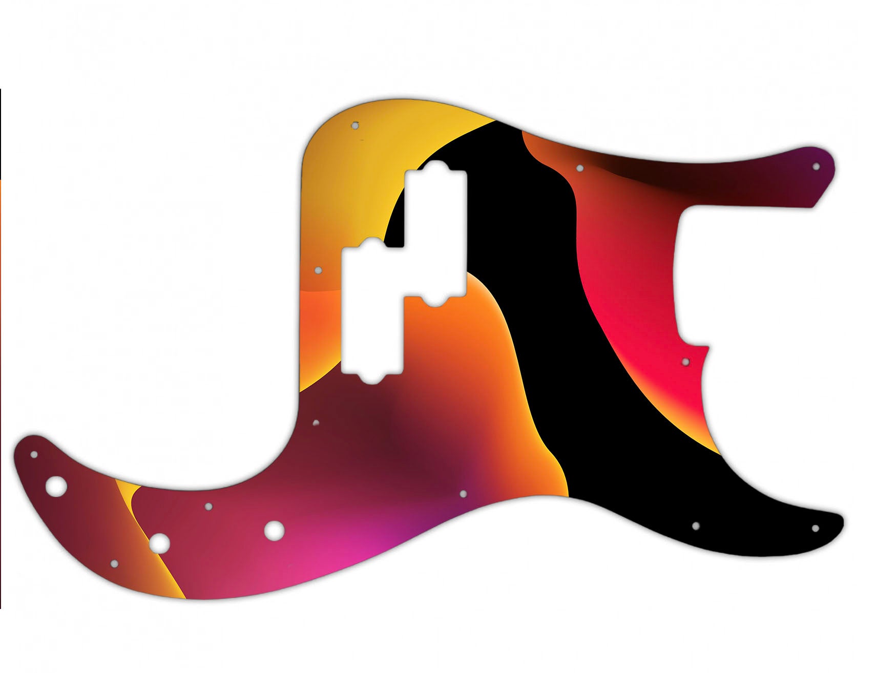 Tropical Colors Fender P Bass Custom Pickguard **PRINTING ONLY ...
